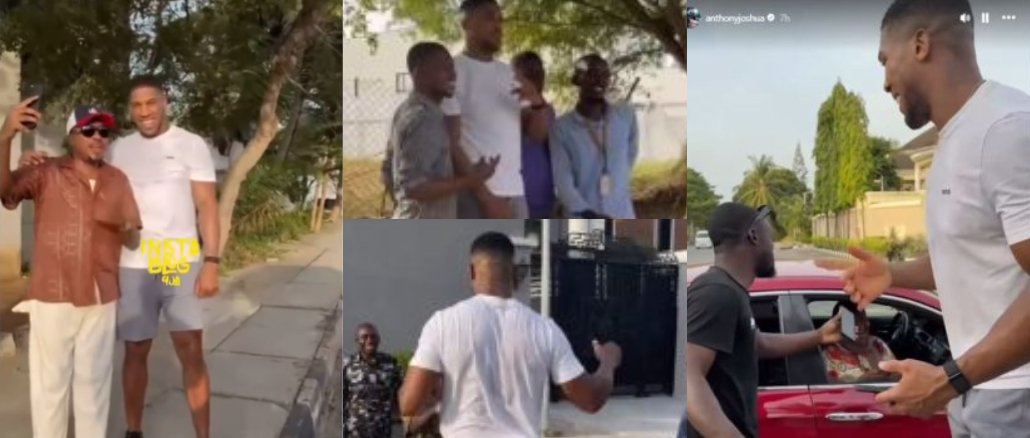 Anthony Joshua Wins Hearts In Lagos With Humble Interaction With Fans ...