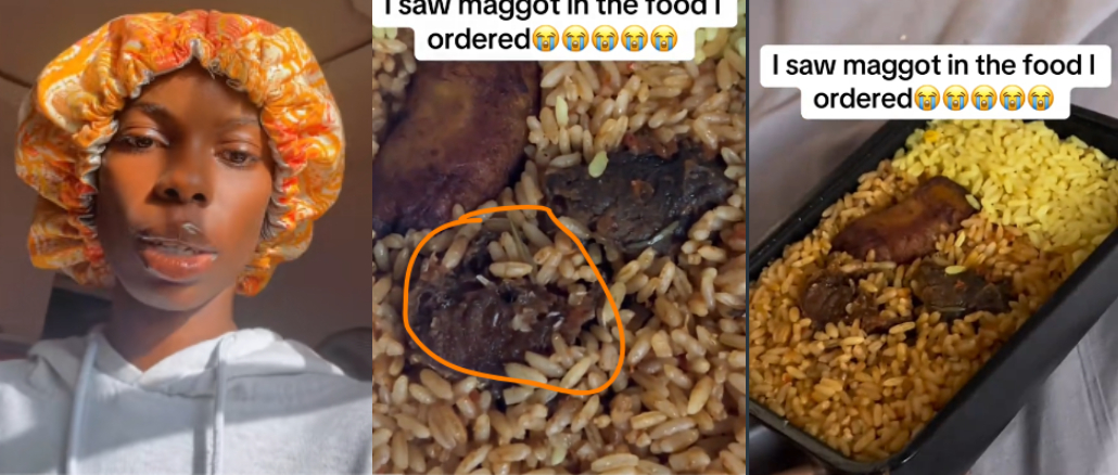 Nigerian Lady Lament After Finding Maggot in Food Ordered Online ...