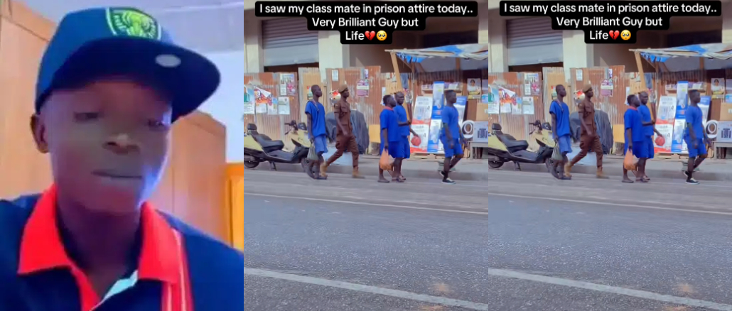 Man Laments After Spotting Brilliant Former Classmate In Prison Uniform ...