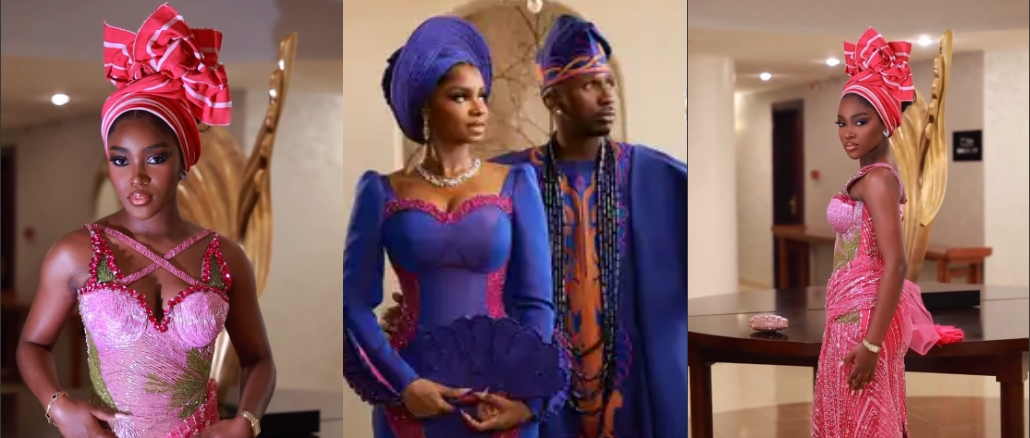 Michelle Aigbe Stuns In Pink At Priscilla Ojo’s Traditional Wedding ...