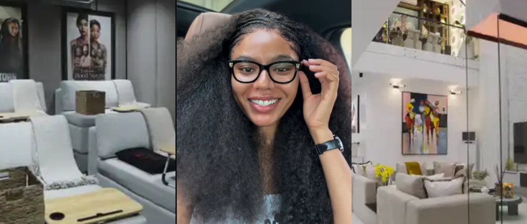 Nancy Isime Emotionally Reacts To Seeing Her Fully Furnished Home For ...