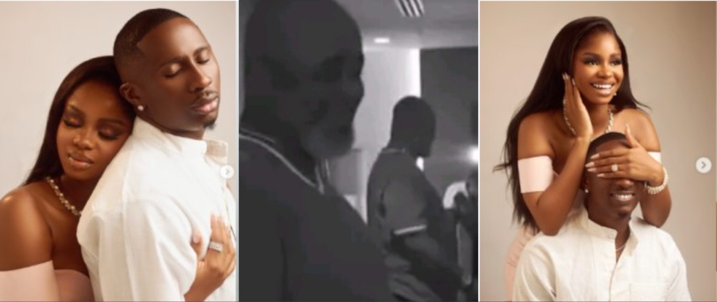 Priscilla Ojo’s Father storms Lagos, Shares Warm Moment with Juma Jux Ahead of Traditional ...