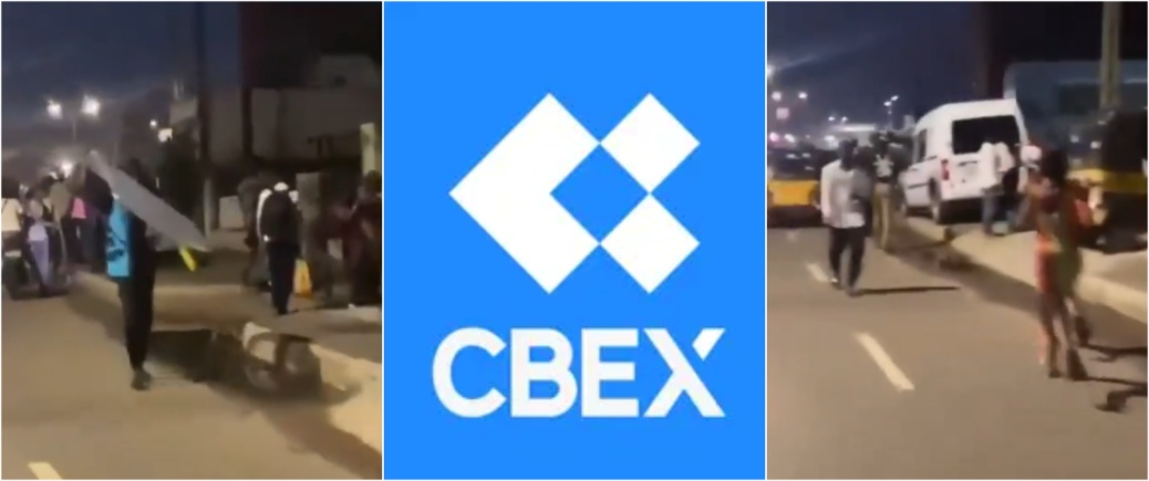 Chaos in Ibadan as Angry Crowd Loots CBEX Office After Platform Crash ...