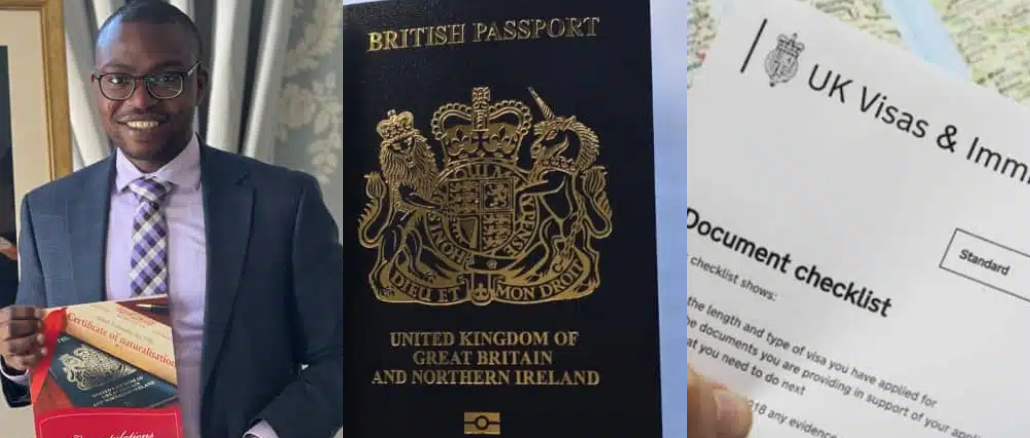 Man Proudly Flaunts Blue Passport as He Celebrates Becoming British ...