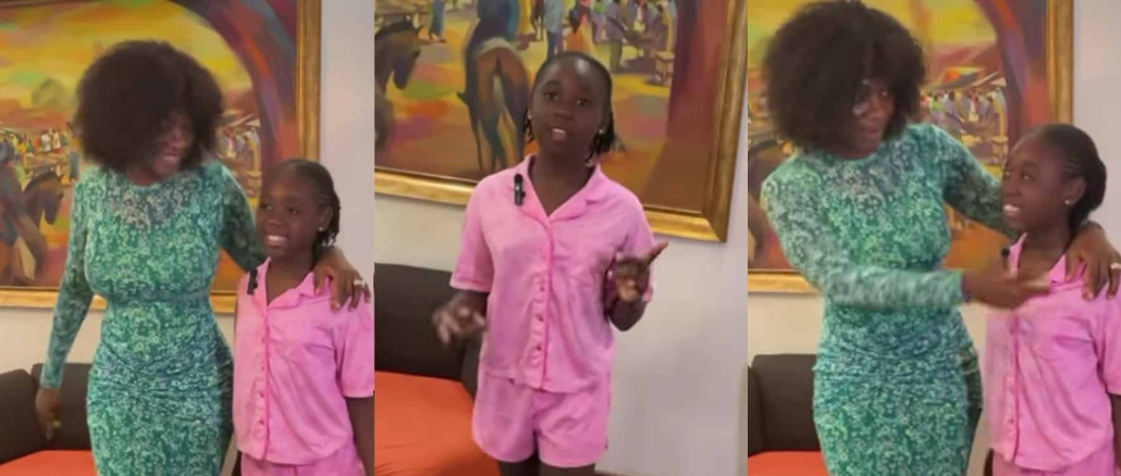Proud mama! Mercy Johnson shares video of her daughter, Angel speaking ...