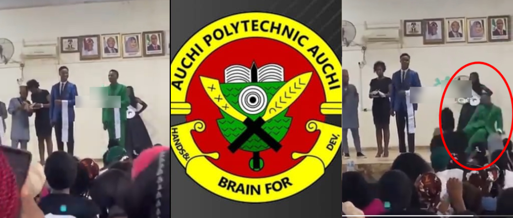 Auchi Polytechnic Student Collapses On Stage After Winning Mr. Auchi ...