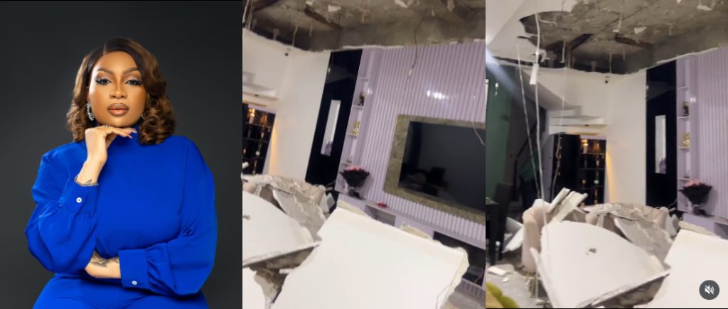 Bibi Sonye Breaks Silence After POP Ceiling Fell In Her Sitting Room ...