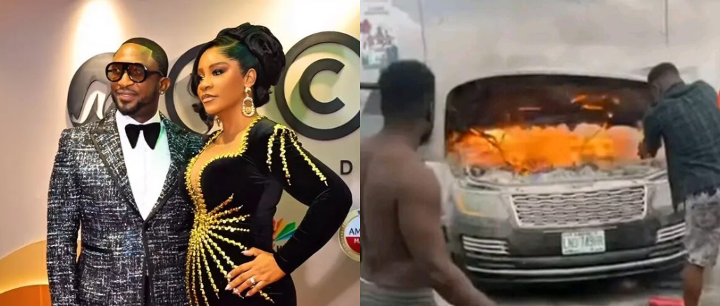 Darey Art Alade And Deola Survive Frightening Car Fire Outbreak - Gistlover