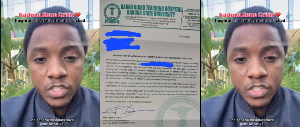 "Overworked, Underpaid"- Doctors Sacked In Kaduna For Rejecting ₦137k ...