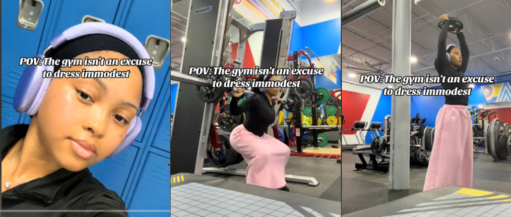 “Modesty Over Trend”- Lady Sparks Buzz Online With Gym Outfit - Gistlover