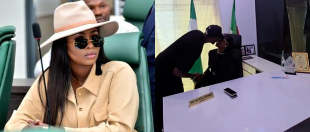 Natasha Osawaru Shares Adorable Moment with Her Man, 2Baba - Gistlover