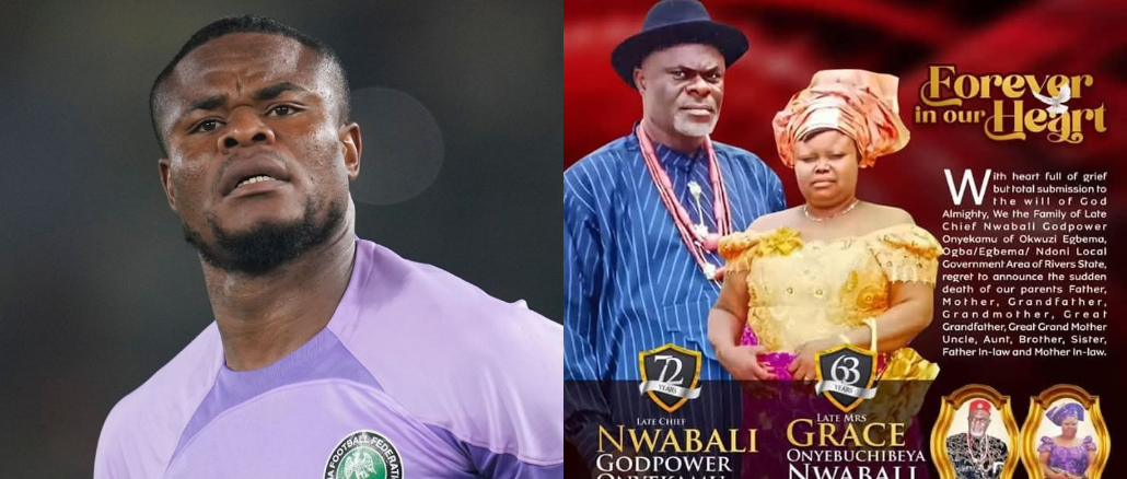 Super Eagles Goalkeeper Nwabali Receives ₦20M from NFF for Burial ...