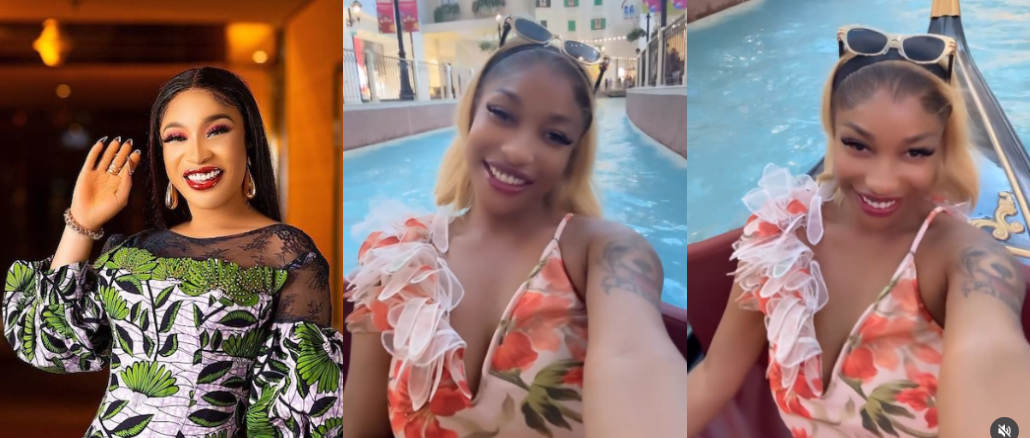 Tonto Dikeh Shares Moments From Dubai Vacation, Bobrisky Reacts To Video - Gistlover