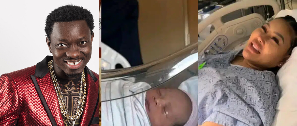 Comedian, Michael Blackson and wife, Rada Darling welcome first child ...
