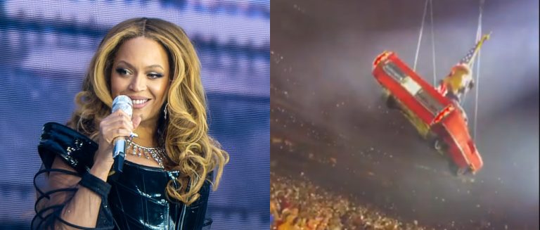 Fans Stunned As Beyoncé’s Flying Car Gets Stuck Mid-Air At Houston Show ...