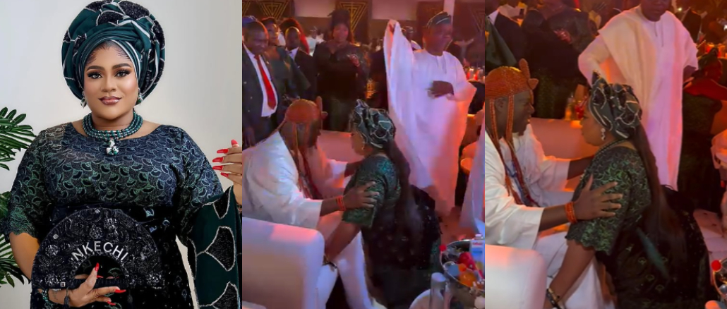 Actress Nkechi Blessing Links Up With Ooni of Ife at Seyi Vodi’s 50th ...