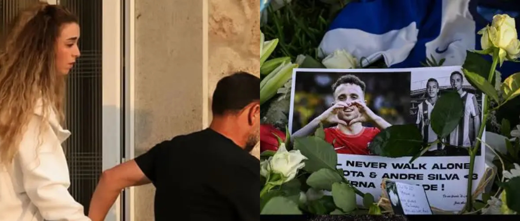 Emotional Video of Diogo Jota’s Wife in Tears at Funeral Home Surfaces ...