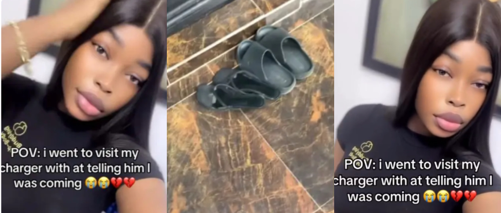 Lady Devastated After Catching Boyfriend Cheating During Surprise Visit ...