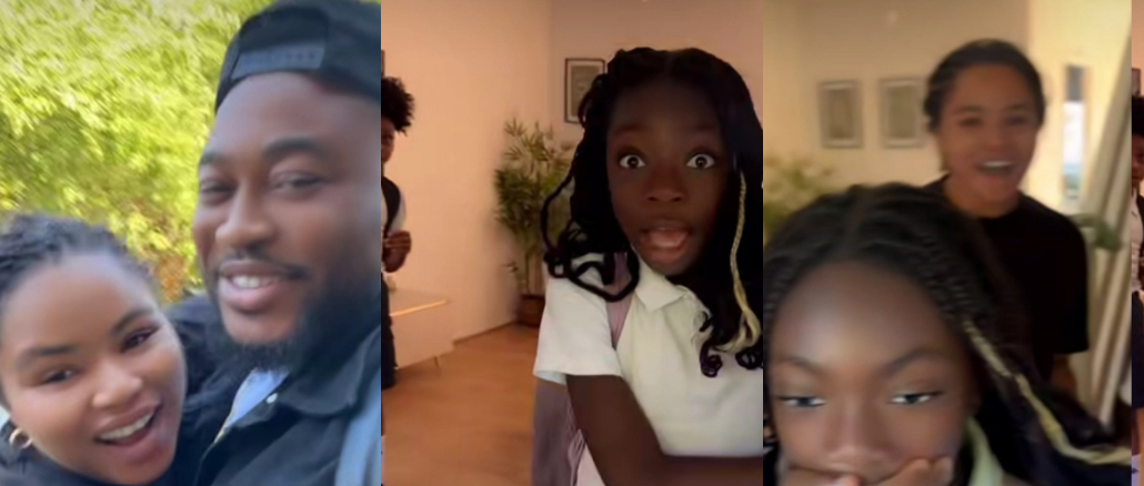 Actor Nosa Rex Melts Hearts as He Surprises His Family in London ...