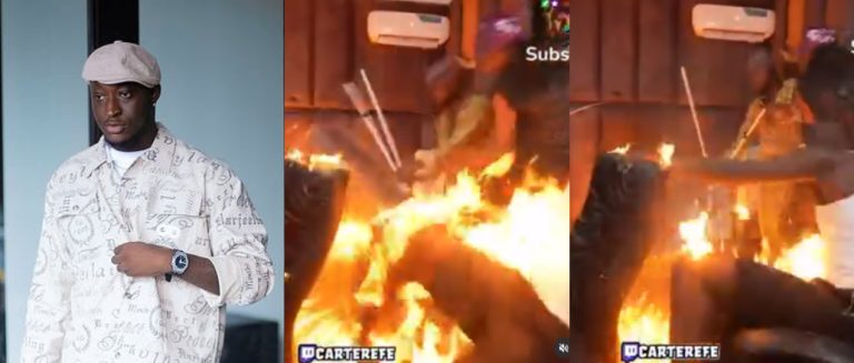 Moment Comedian Carter Efe’s Studio Catches Fire During Live Twitch ...