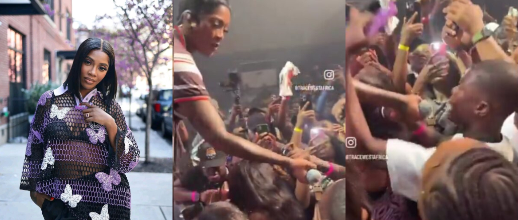 Fan Steals Spotlight As Tiwa Savage Hands Him Mic, Sings With ...