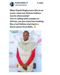 Frank Edoho Roasts Daniel Regha Over Adekunle Gold's Ballon d’Or Outfit ...