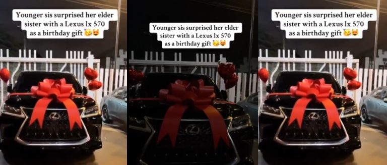 Lady Gifts Elder Sister Lexus LX 570 on Birthday - Gistlover