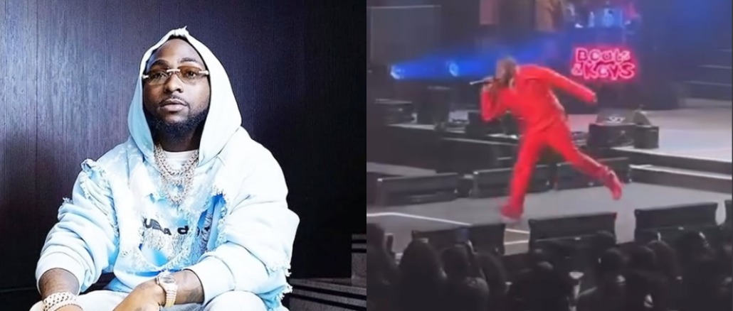 “He’s No Longer Getting Young”- Fans React To Davido’s Near Fall At US ...