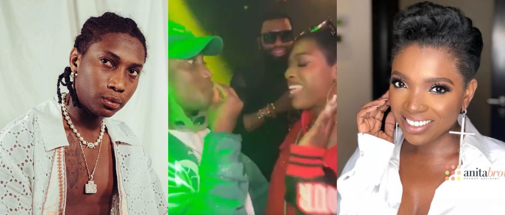 “So Disrespectful”- Bella Shmurda’s Hand Signal To Annie Idibia Stirs Reactions - Gistlover