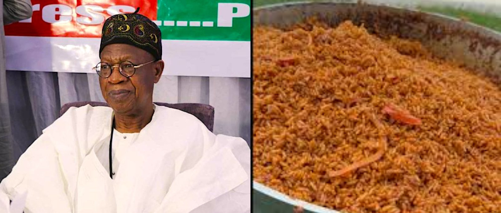 Lai Mohammed Claims Jollof Rice Originated In Senegal, Once Served To ...