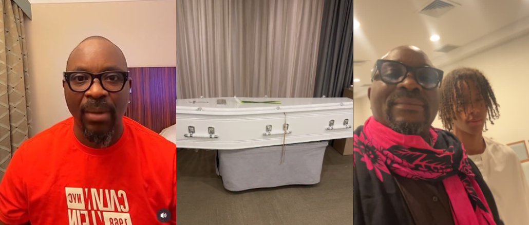 “Good Night My Wife”- Isaac Fayose Mourns As He Buries Wife - Gistlover